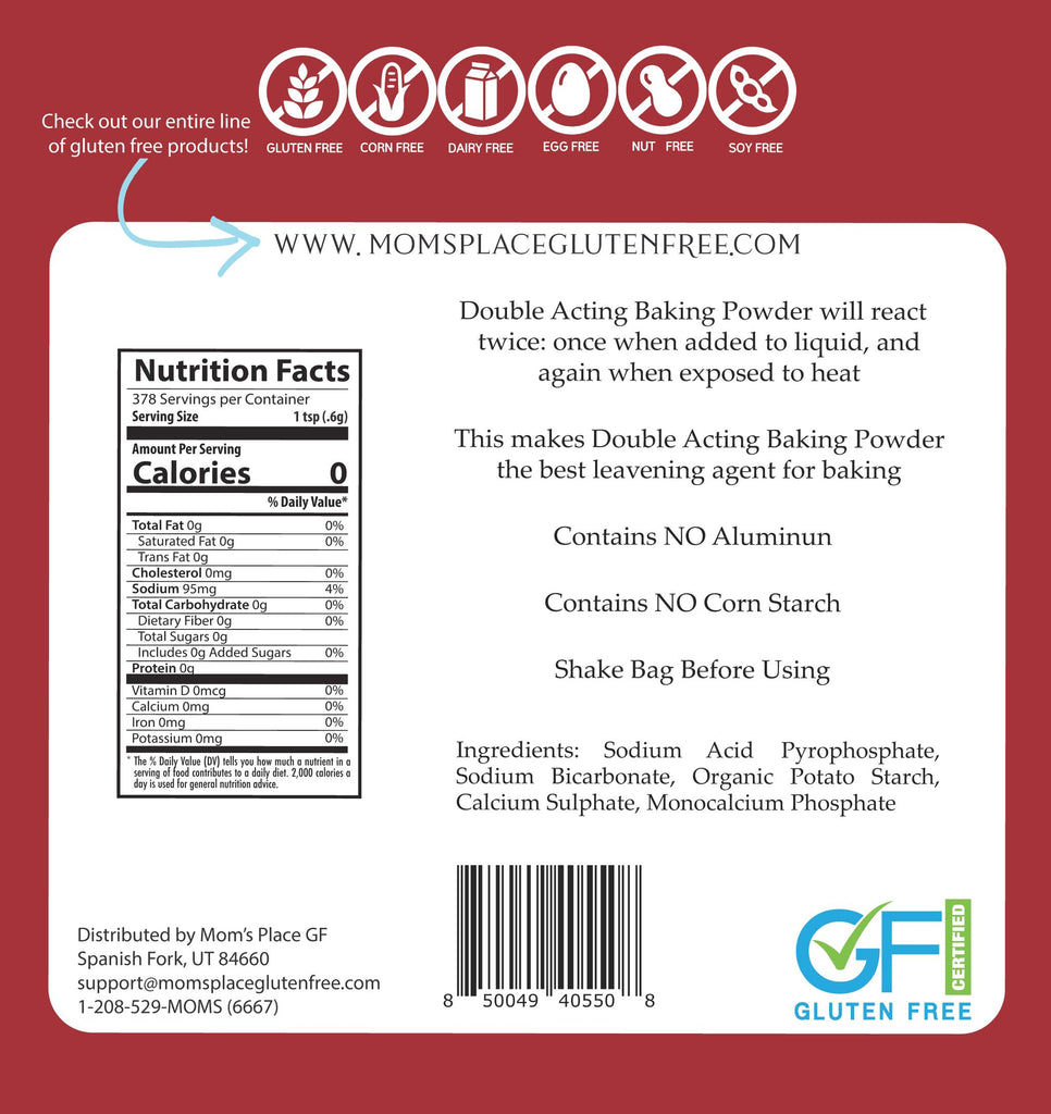 Gluten-Free & Corn-Free Baking Powder