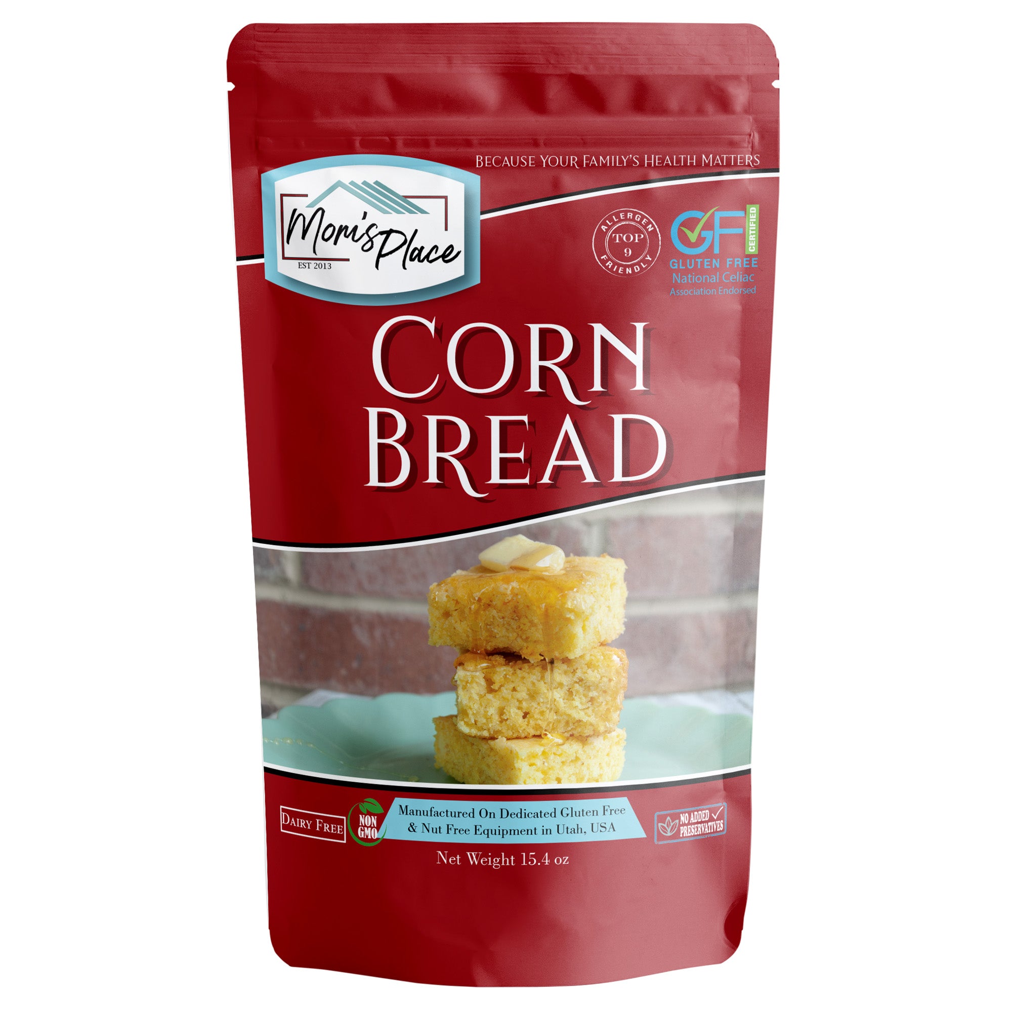 Gluten-Free Corn Bread Mix of mom's place, enjoy it